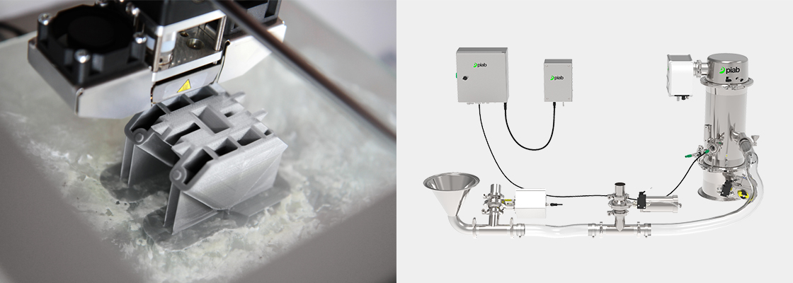 Safe powder handling for additive manufacturing - piab.com